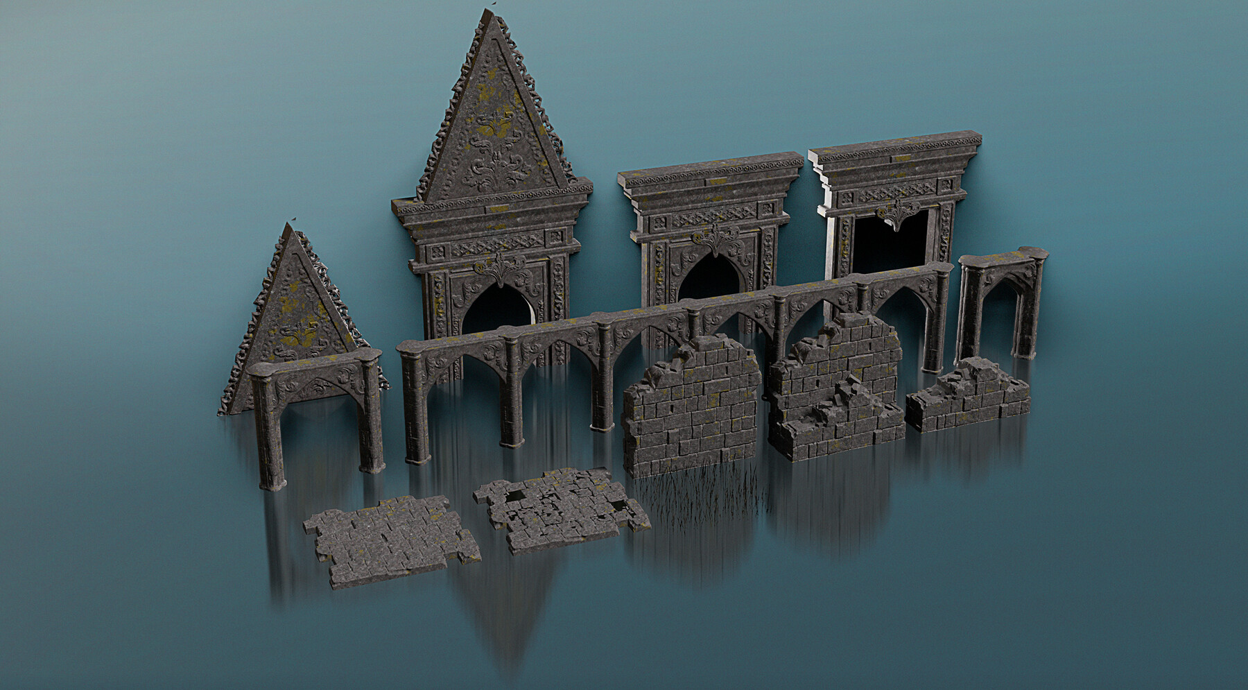 ArtStation - Gothic KitBash Pack for Concept Art | Resources