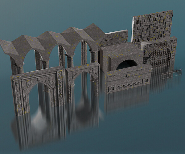 ArtStation - Gothic KitBash Pack for Concept Art | Resources