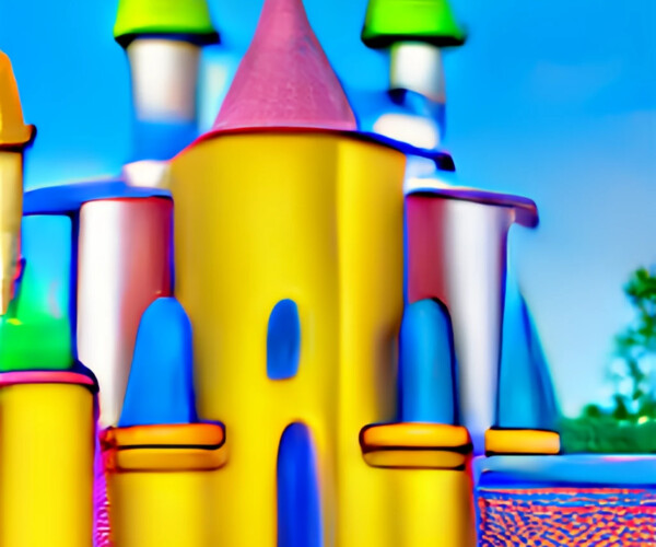 ArtStation - Cheerfully coloured castle in a Sonic the Hedgehog type ...