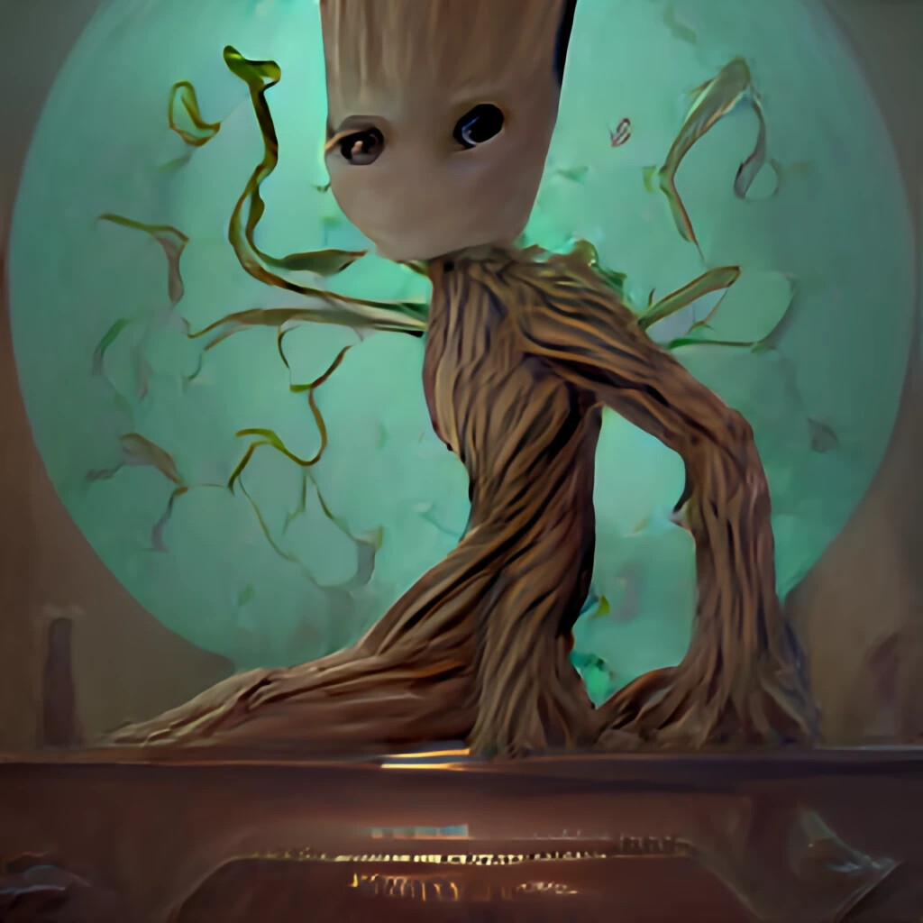 ArtStation - pltn style, portrait of groot, intricate, elegant | Artworks