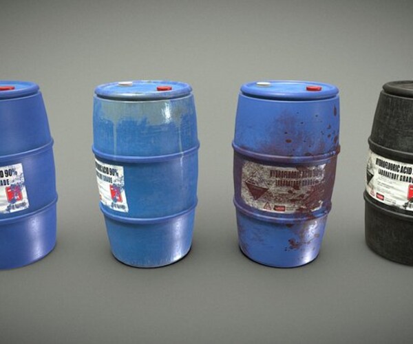 ArtStation - Hydrofluoric acid barrels | Resources