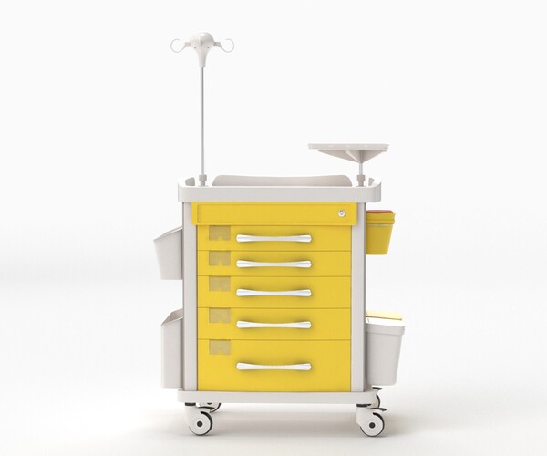ArtStation - MS3C-550, Lite Mobile Crash Cart 3D Model | Resources