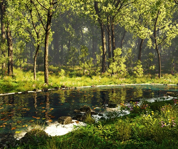 ArtStation - Mystic brook | Resources