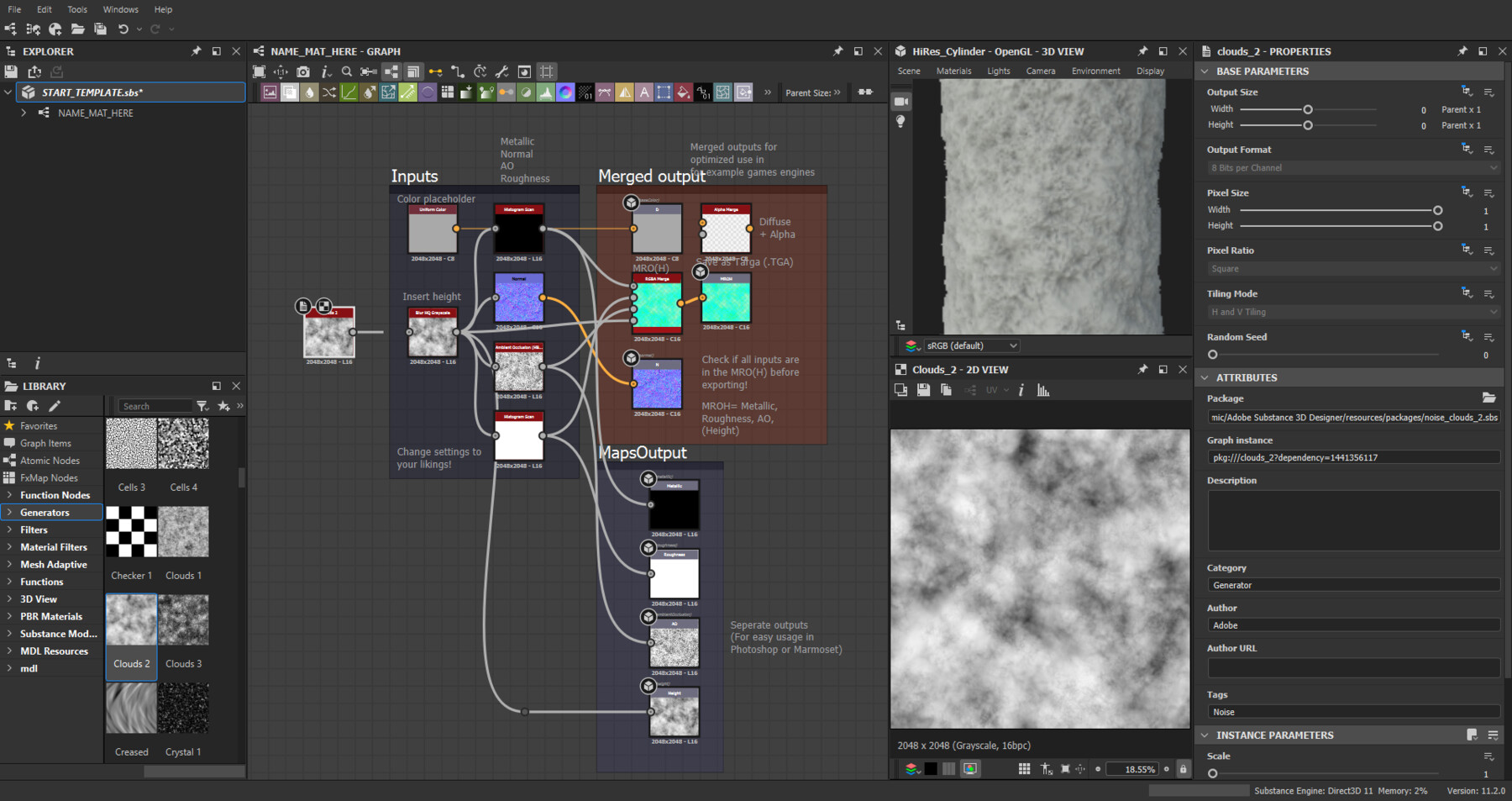 ArtStation - Substance Designer Startup Template | Resources