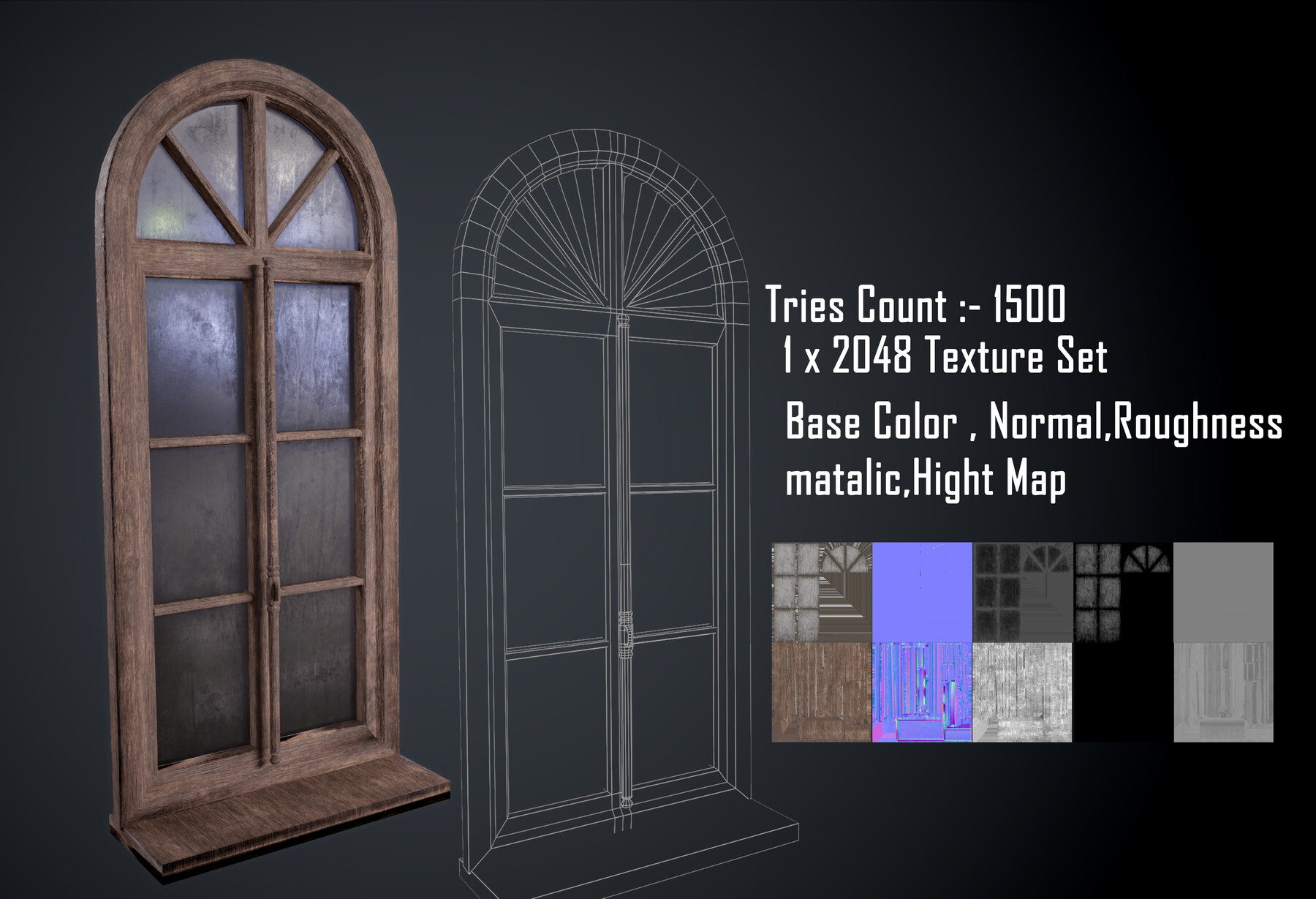 ArtStation - Window Lowpoly model | Game Assets