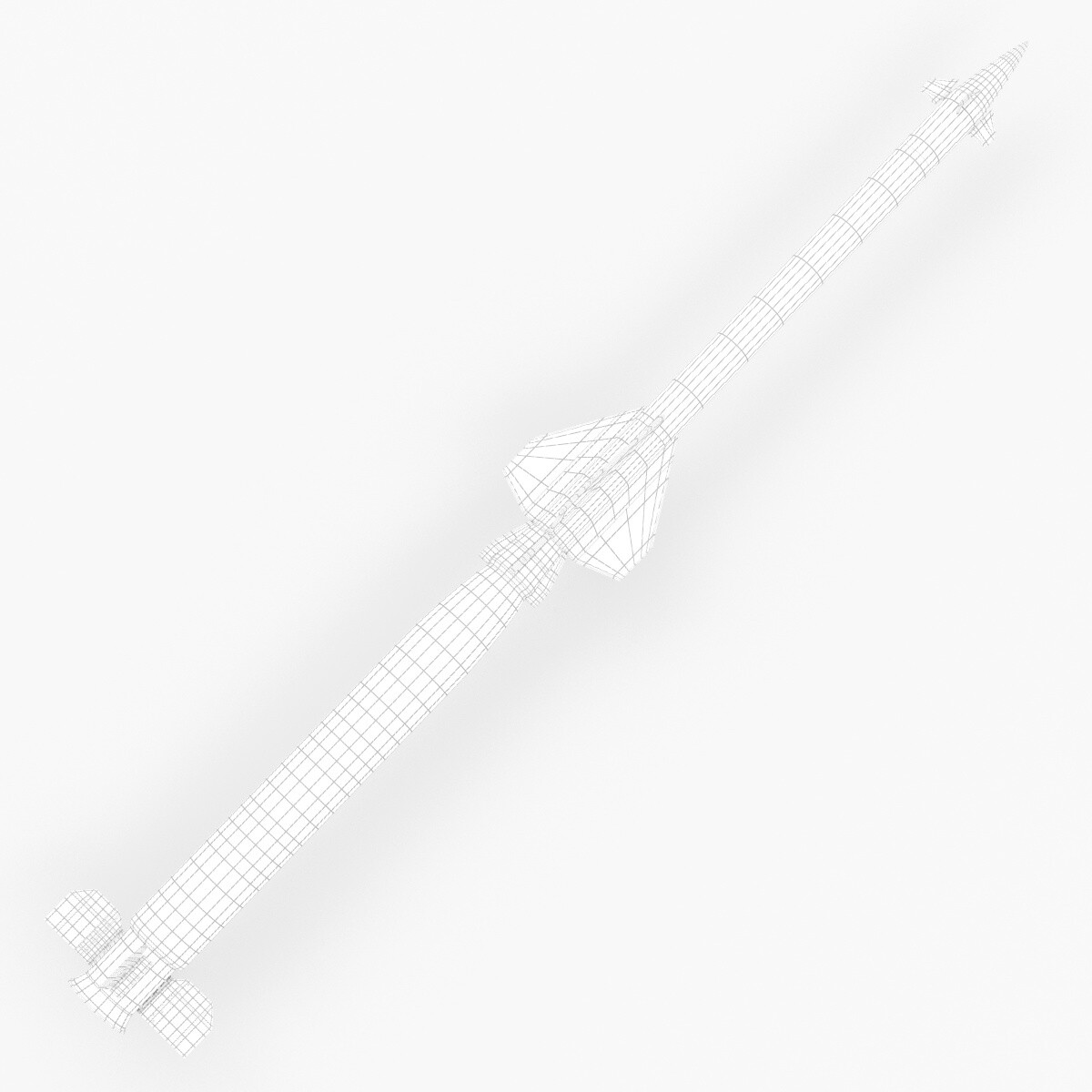 ArtStation - Pantsir S1 Two-Stage Missile 57E6E 3D Model | Resources