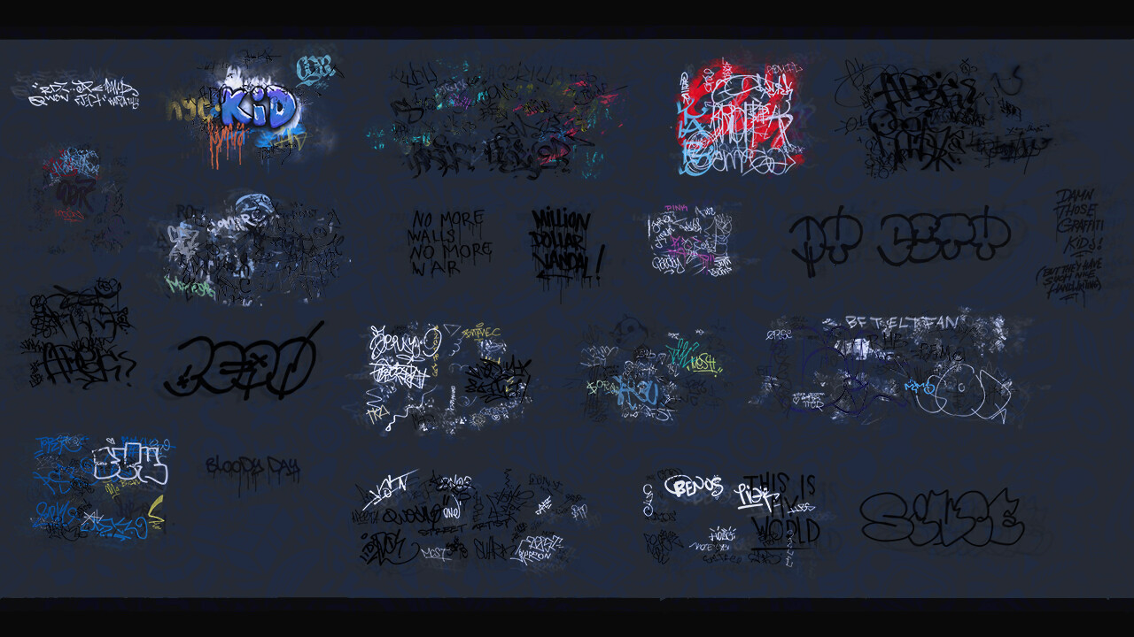 ArtStation - GRAFFITI DECALS Vol.1 | Game Assets