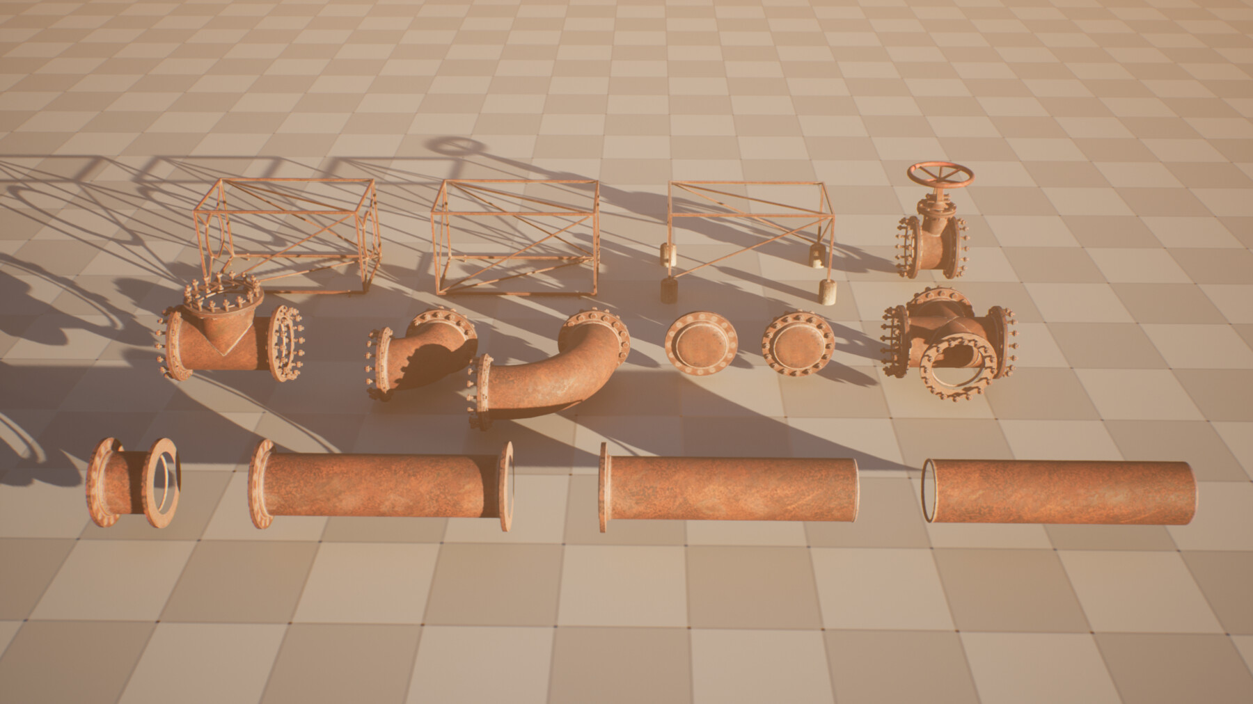ArtStation - Modular Pipe Kit | Game Assets