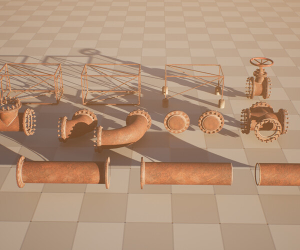 ArtStation - Modular Pipe Kit | Game Assets