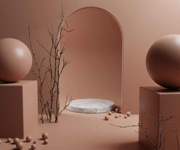 ArtStation - 3d rendering of pastel color backdrop blender 3.x | Resources