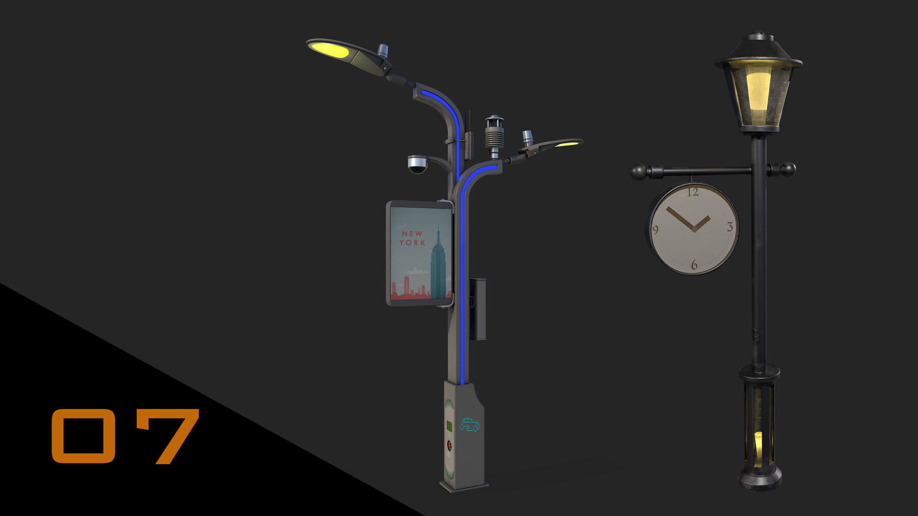 ArtStation - Street Light Base Mesh (Game Ready) | Game Assets
