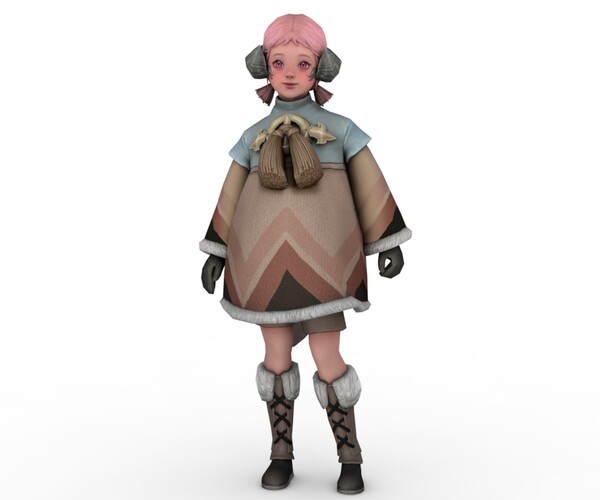 ArtStation - Anime Cute Drake Girl | Game Assets