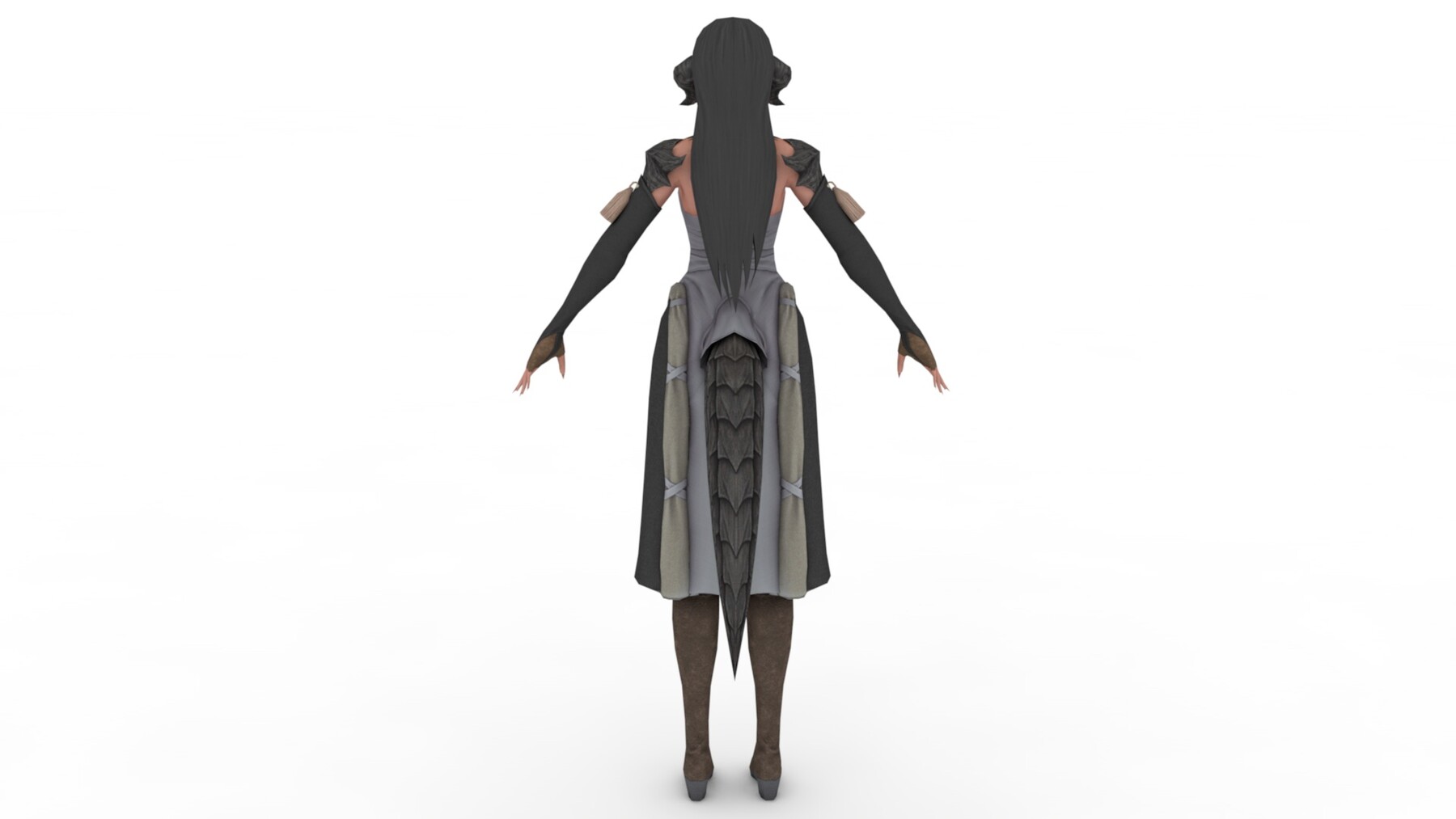 ArtStation - Elf Girl - Sorceress 3D model | Game Assets