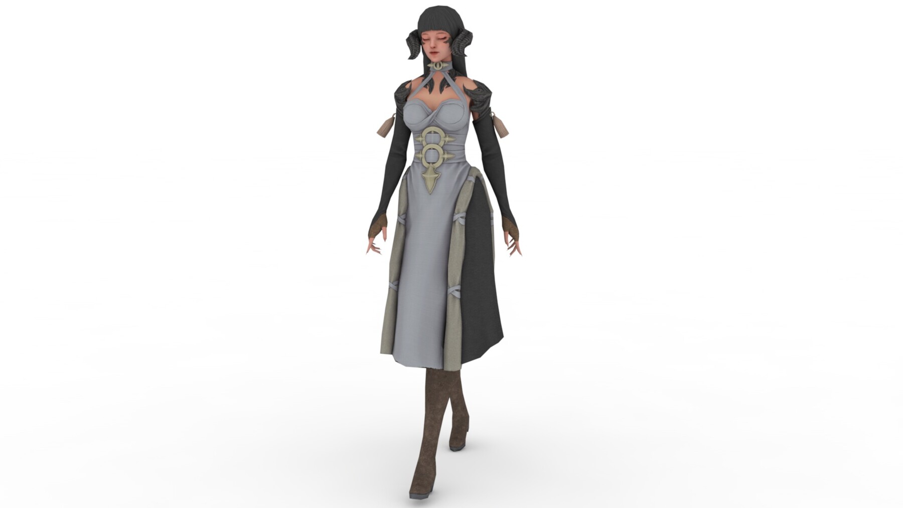 ArtStation - Elf Girl - Sorceress 3D model | Game Assets