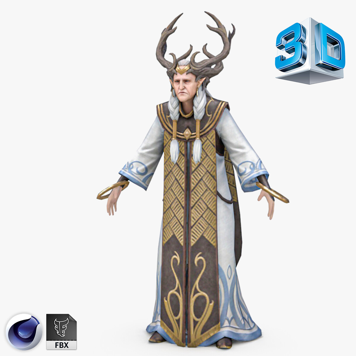 ArtStation - Old Loki the God of Mischief 3D | Game Assets