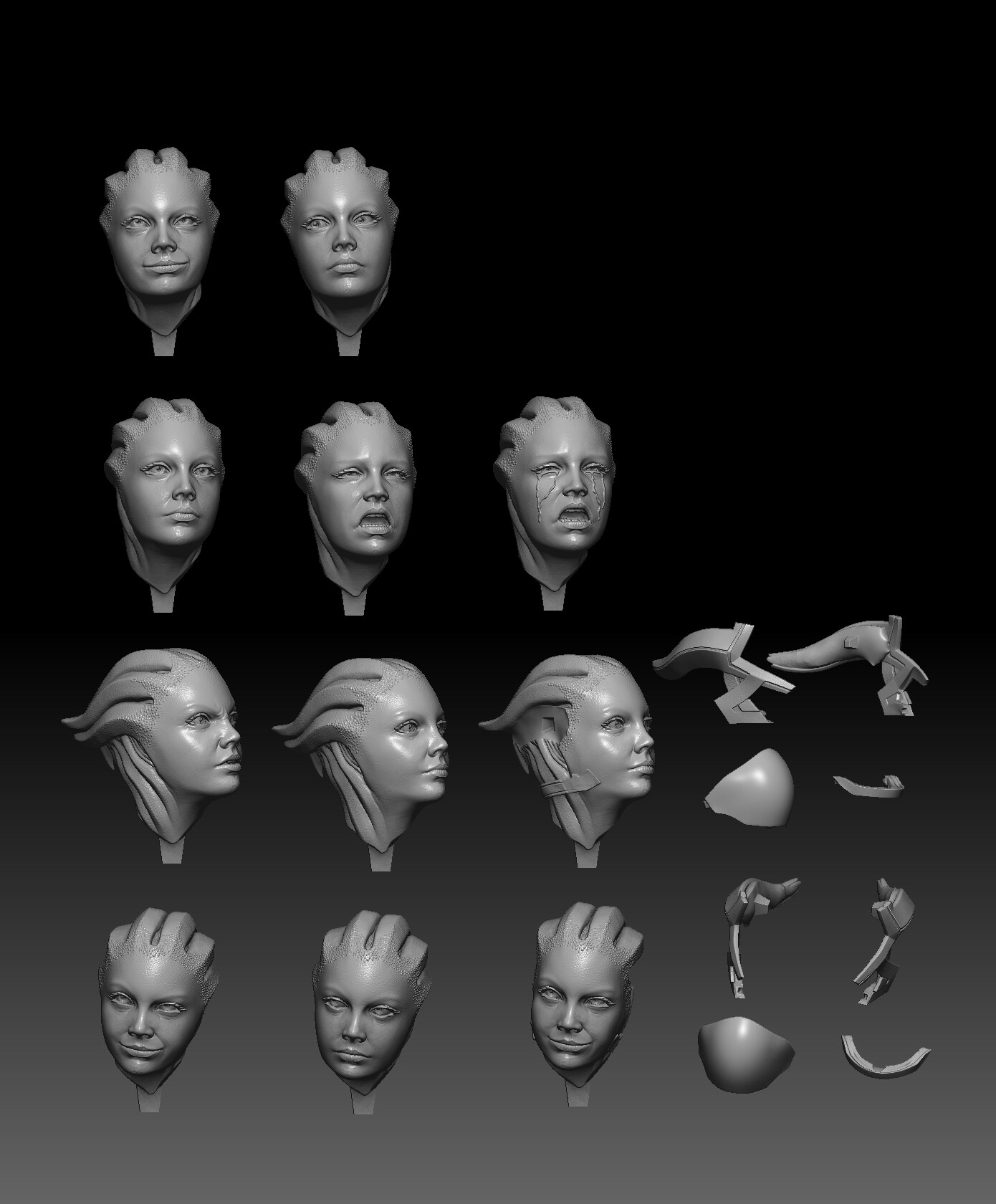 ArtStation - Mass Effect Fanart - Liara T'Soni 3d print model | Resources
