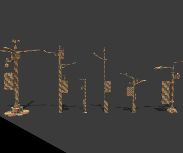 ArtStation - Street Light Base Mesh (Game Ready) | Game Assets