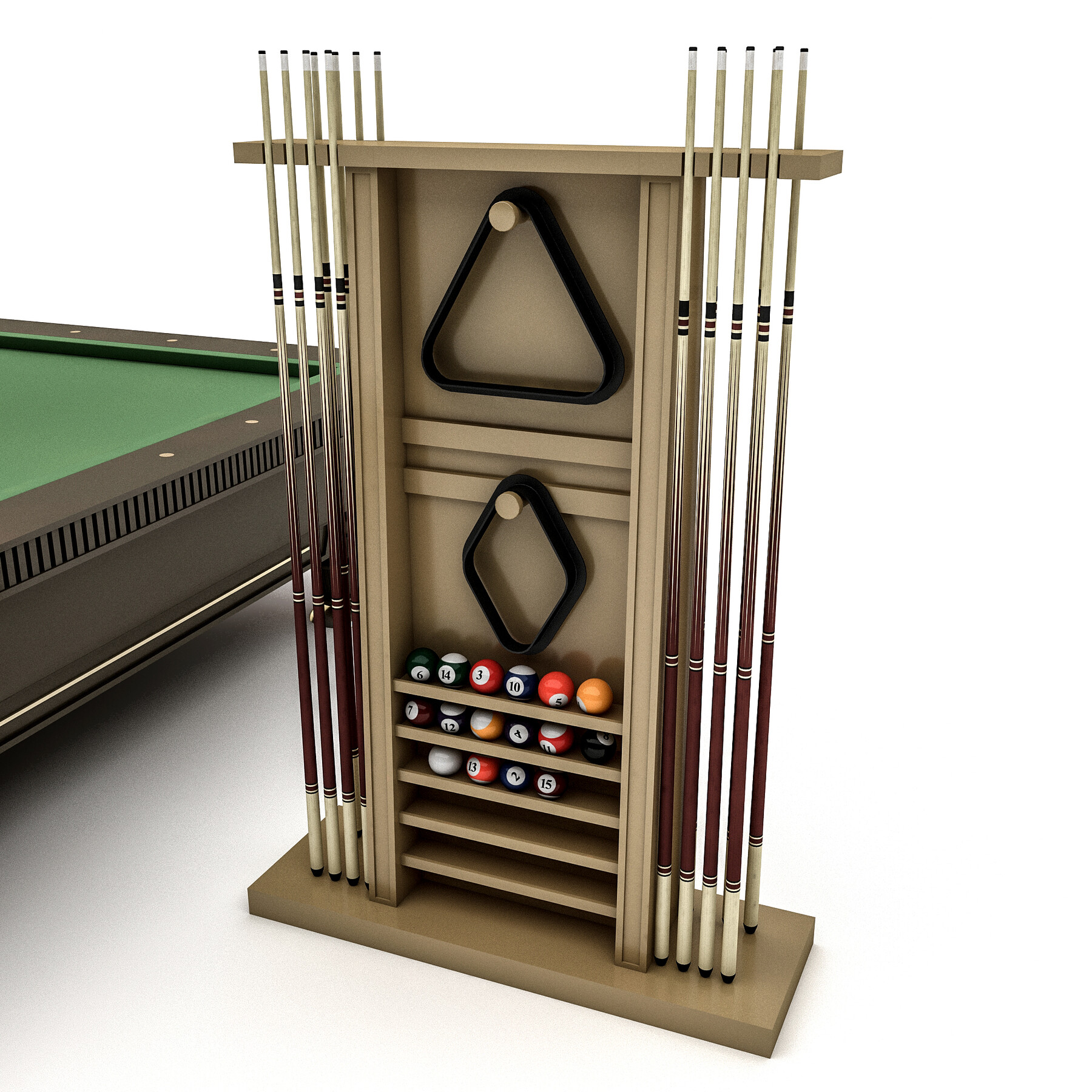 ArtStation - 3D billiard hall assets model | Resources