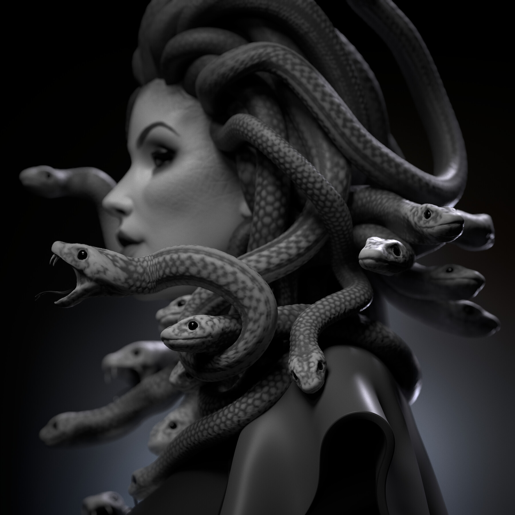 ArtStation - Meduza project files + FULL video process in normal speed ...