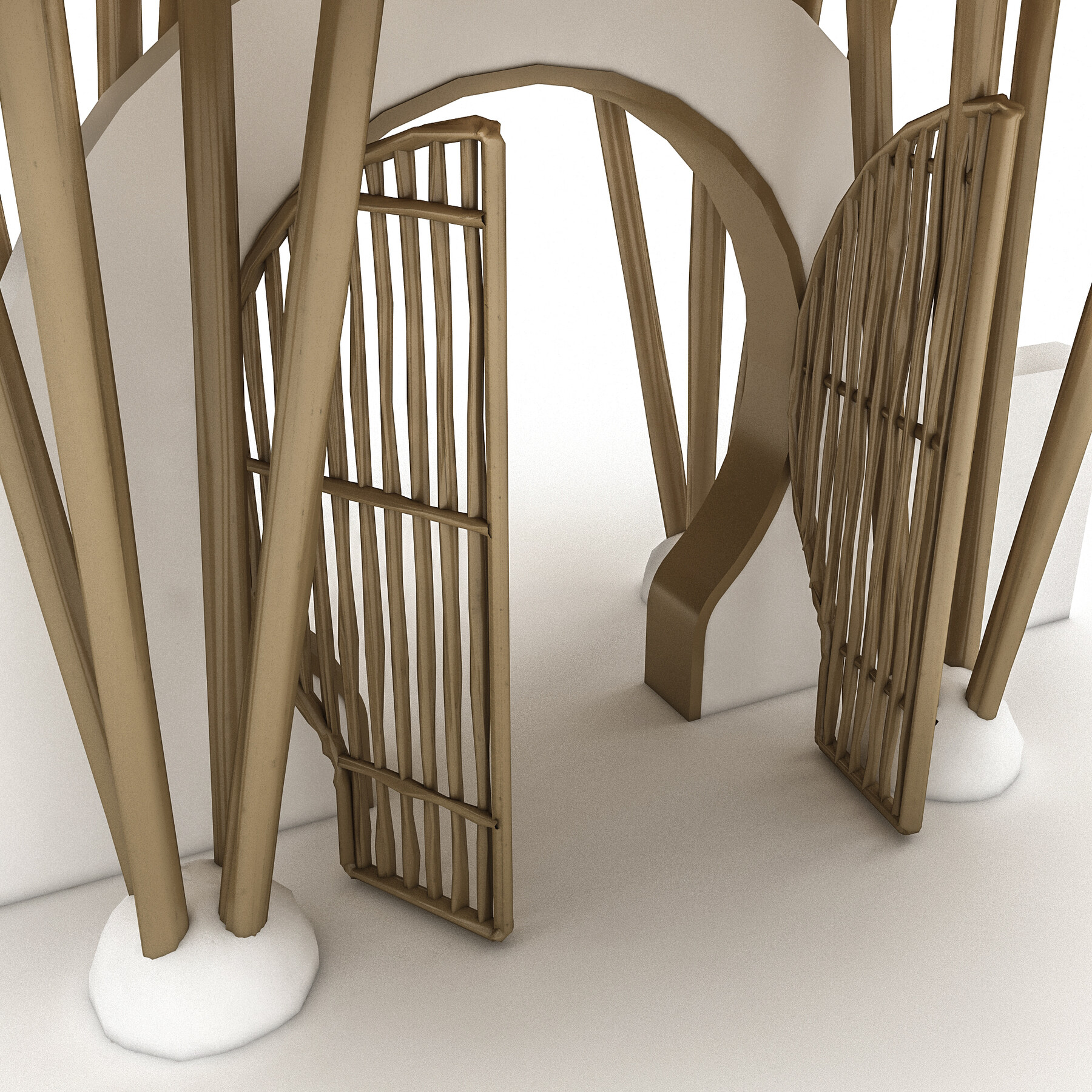 ArtStation - 3D model bohemian garden gate | Resources