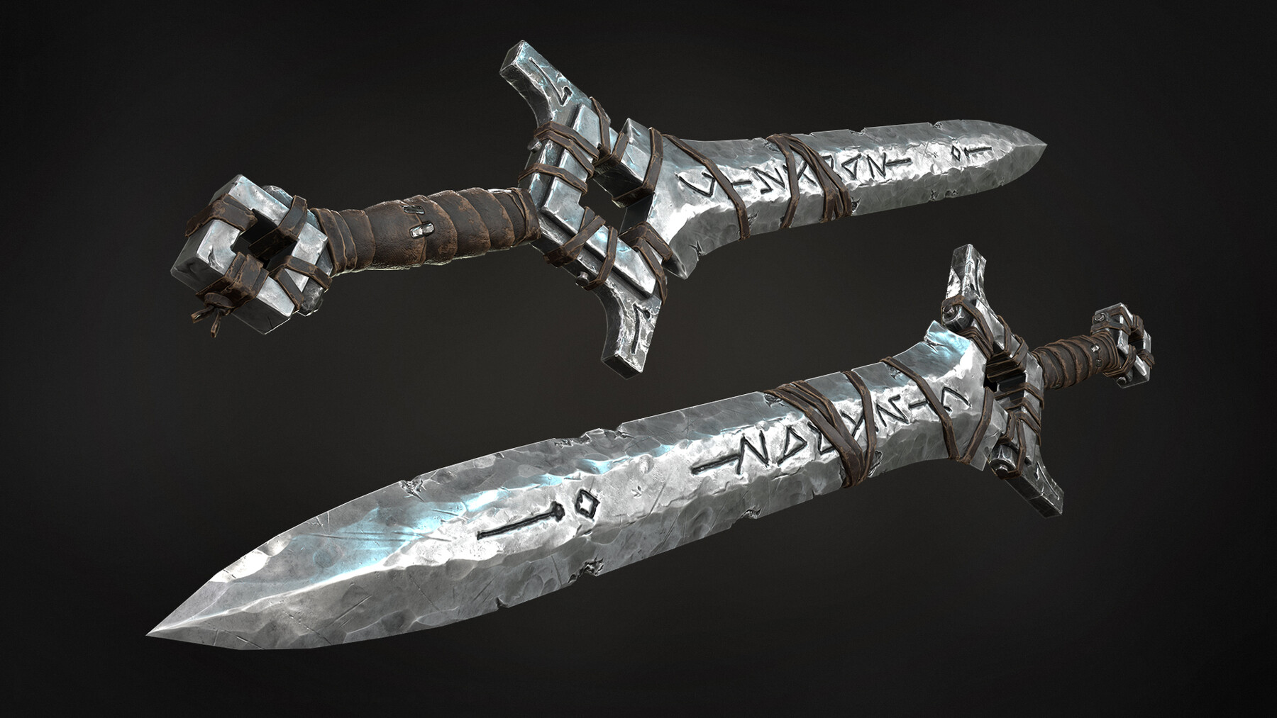 ArtStation - Old rune sword / Weapon / Forged / Dagger / Knife ...