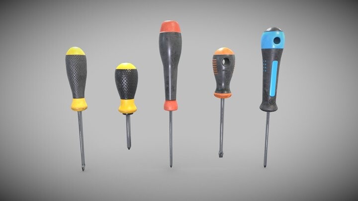 ArtStation - Screwdriver collection | Game Assets