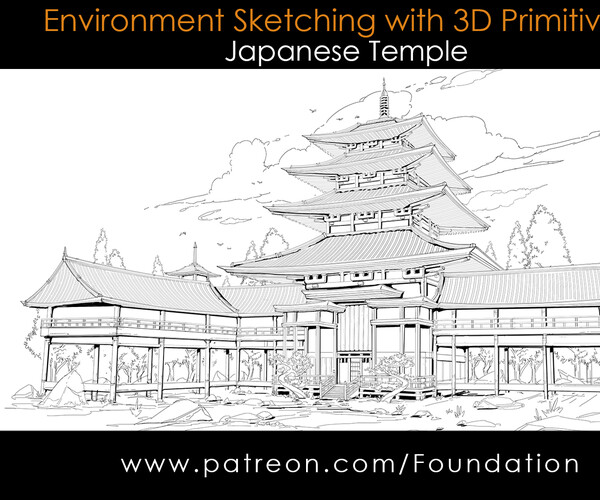ArtStation - Foundation Art Group - Environment Sketching with 3D ...