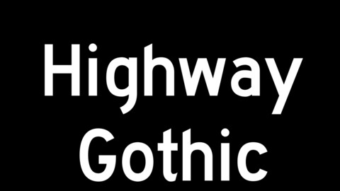 ArtStation - Highway Gothic Font | Brushes