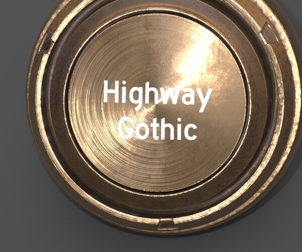 ArtStation - Highway Gothic Font | Brushes