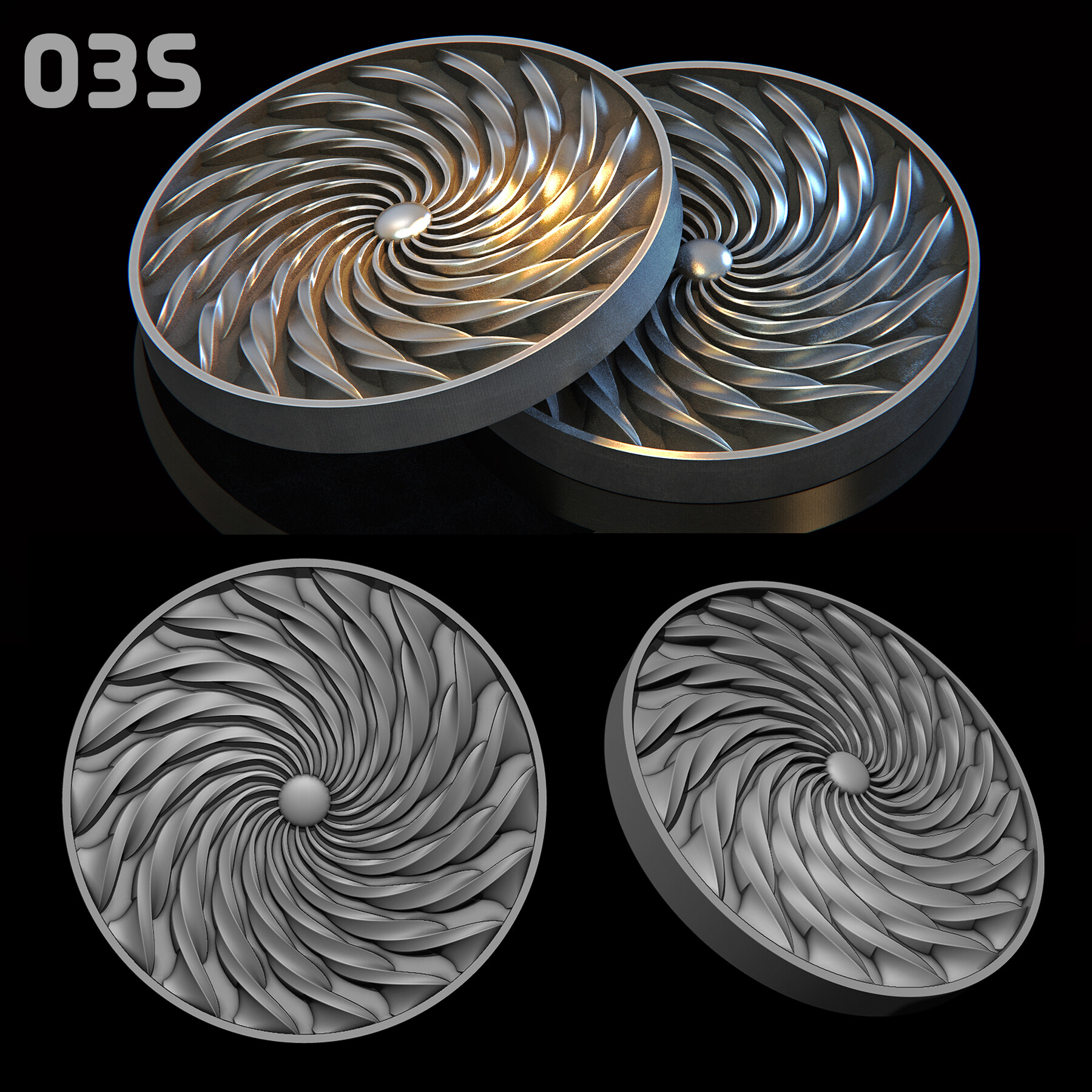 ArtStation - Fiber Laser Coins - Combo Set 06 | Resources
