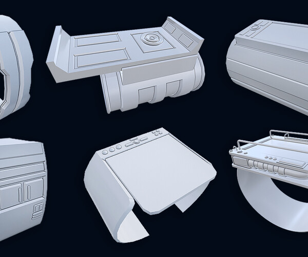 ArtStation - Sci-Fi Wristband Base Mesh | Game Assets