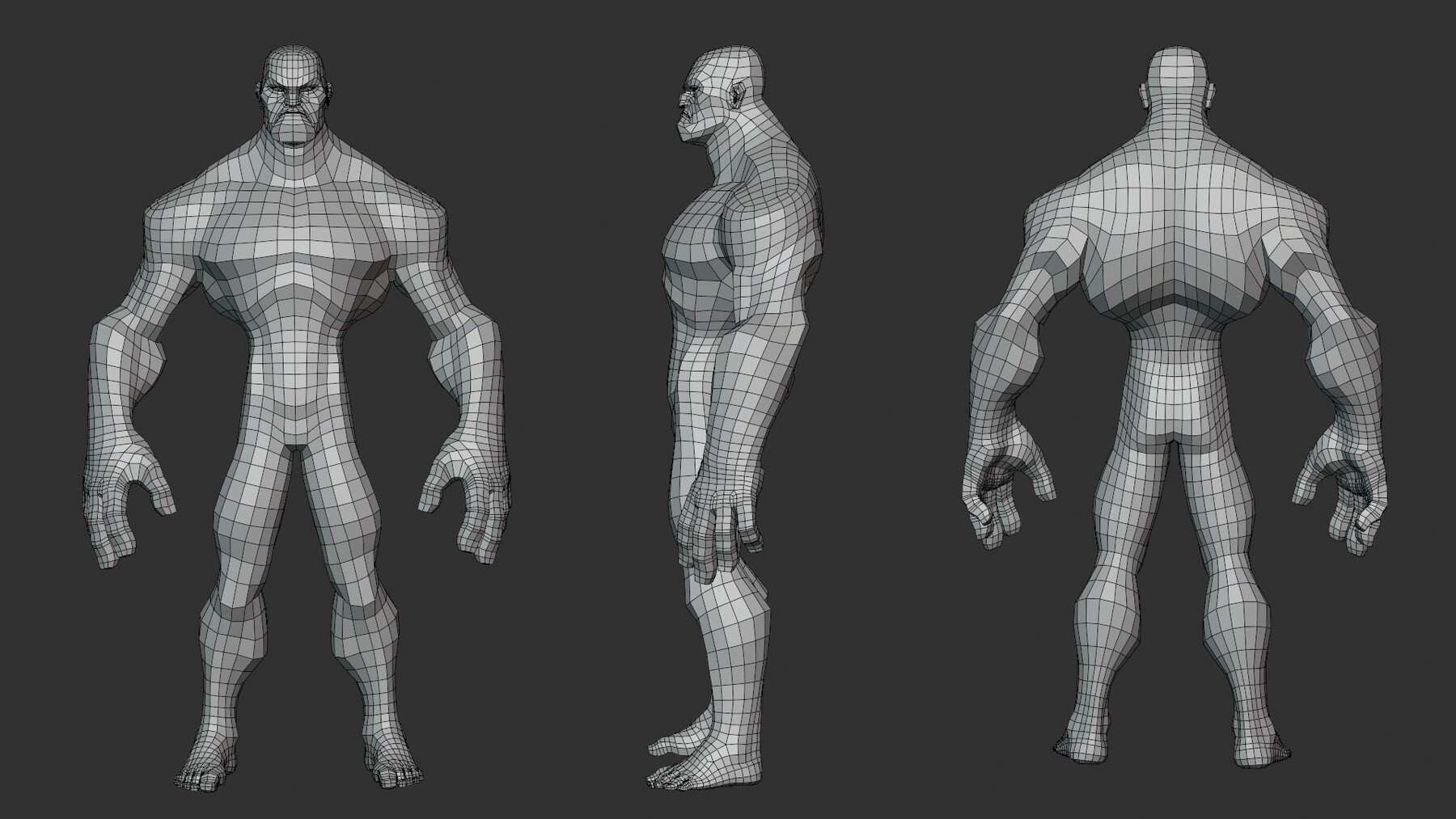 ArtStation - Stylized Hero Lowpoly Basemesh V3 | Resources