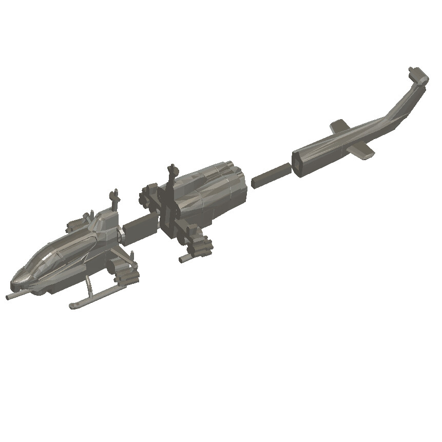 ArtStation - Super Cobra Helicopter scale model with stand | Resources