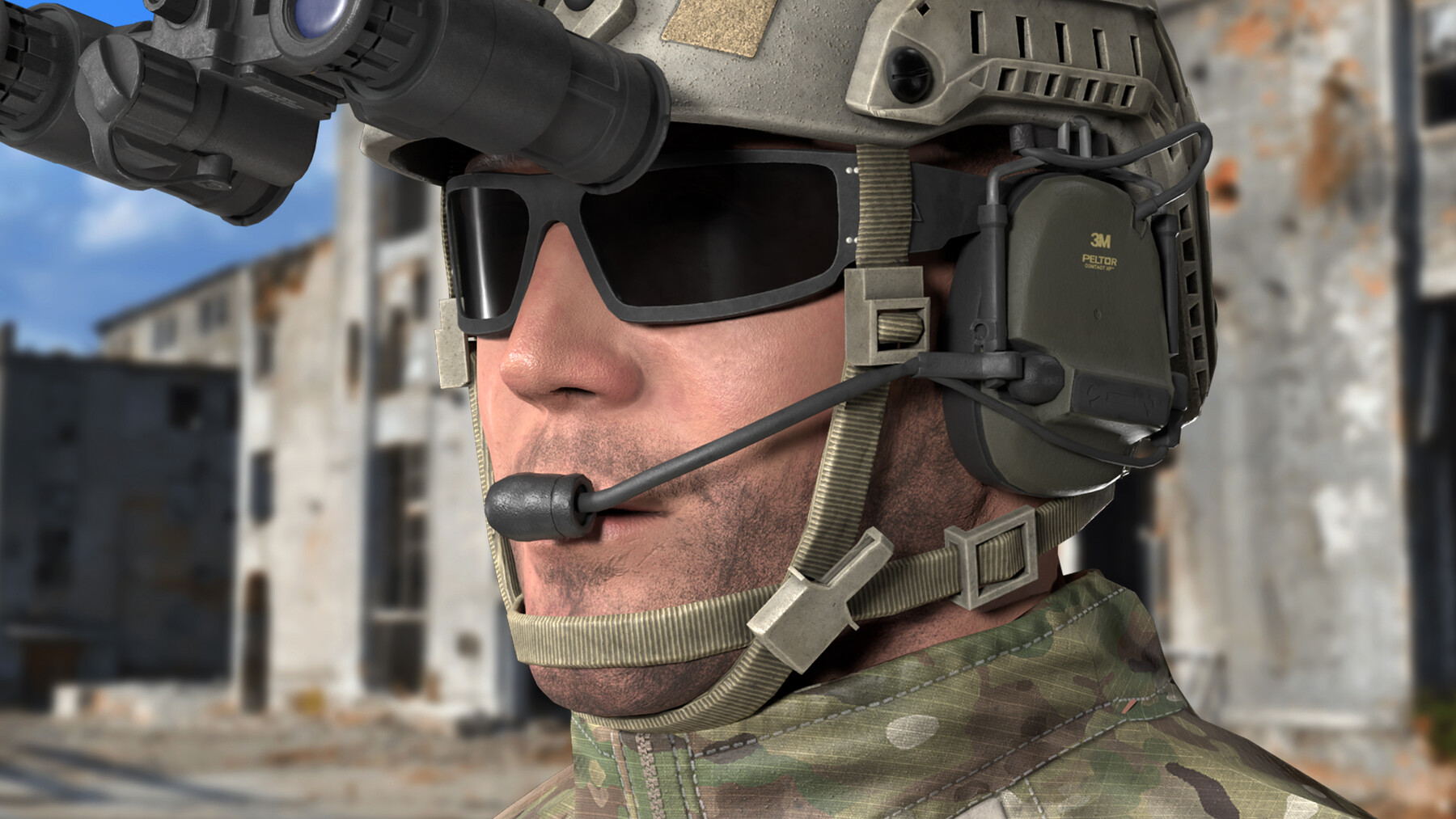 ArtStation - MILITARY Game Ready Gatorz Magnum Eye Protection Low-poly ...