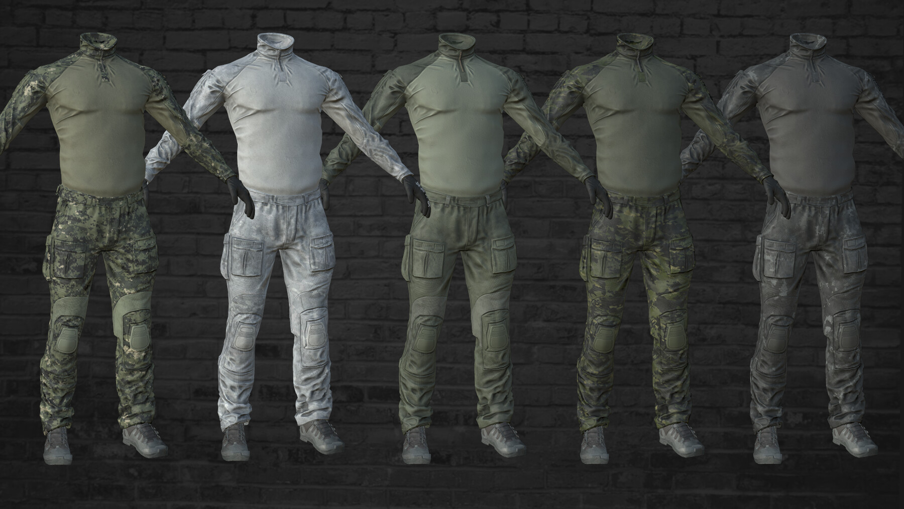 ArtStation - MILITARY Game Ready Crye G3 Uniform Clone Low-poly 3D ...