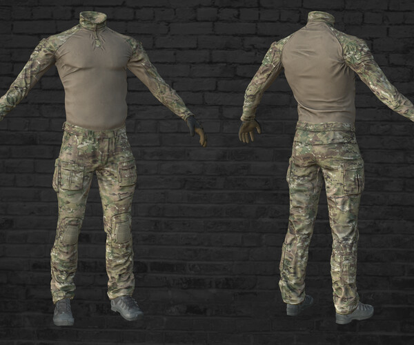ArtStation - MILITARY Game Ready Crye G3 Uniform Clone Low-poly 3D ...