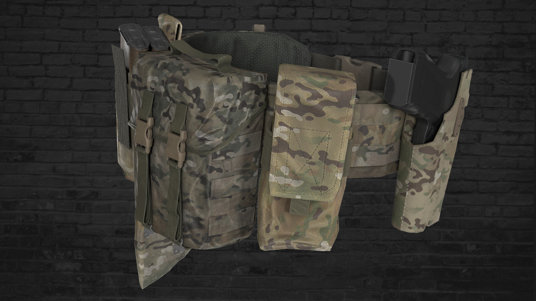 ArtStation - MILITARY Game Ready Warbelt Vector V2 Low-poly 3D model ...