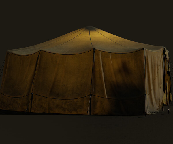 ArtStation - Traveler's Tent with props | Game Assets