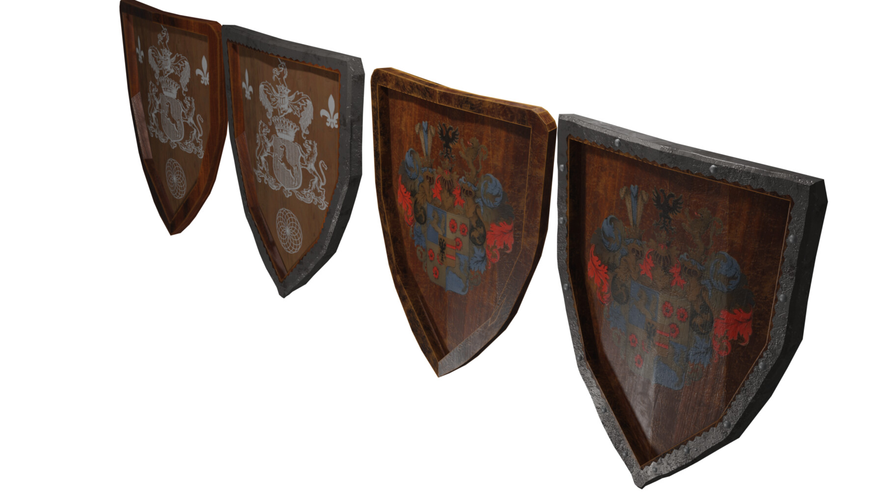 ArtStation - Shield Wooden Medieval Knight Adventurer Warrior | Game Assets