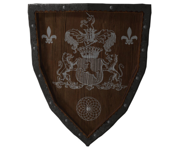 ArtStation - Shield Wooden Medieval Knight Adventurer Warrior | Game Assets