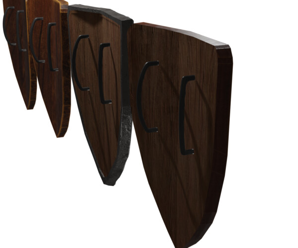 ArtStation - Shield Wooden Medieval Knight Adventurer Warrior | Game Assets