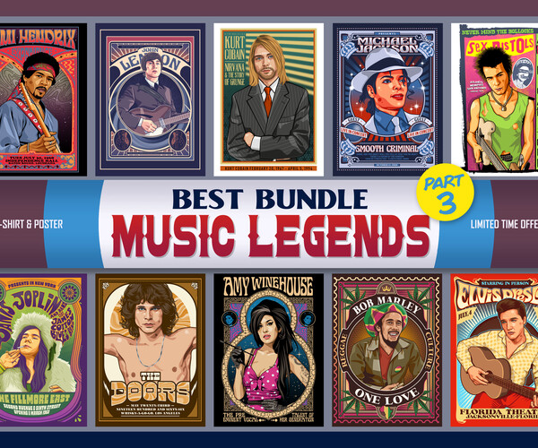 ArtStation - BEST BUNDLE MUSIC LEGEND part 3 | Artworks