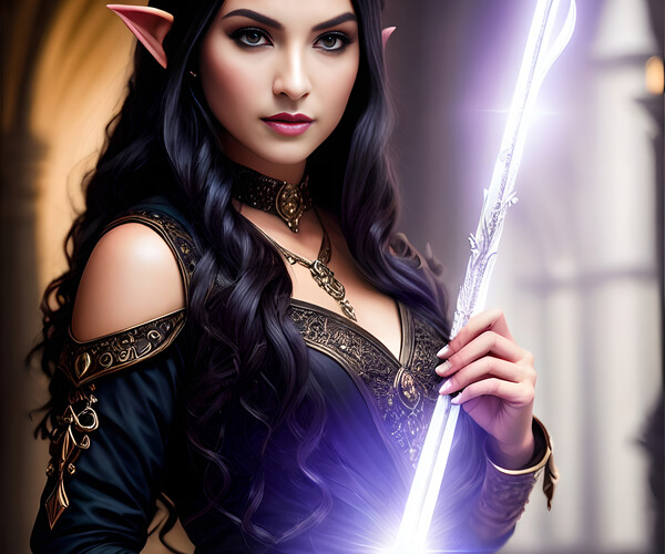 ArtStation - Elfic sorceress character pack (69 illustrations, NSFW) | Artworks