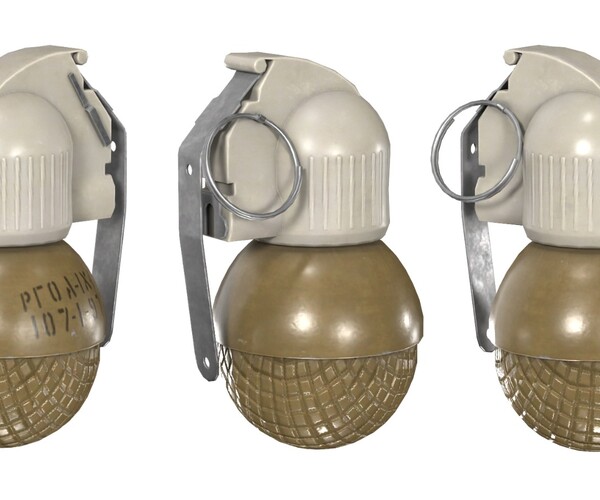 ArtStation - Military Game Ready RGO and RGN Soviet Grenades Low-poly ...