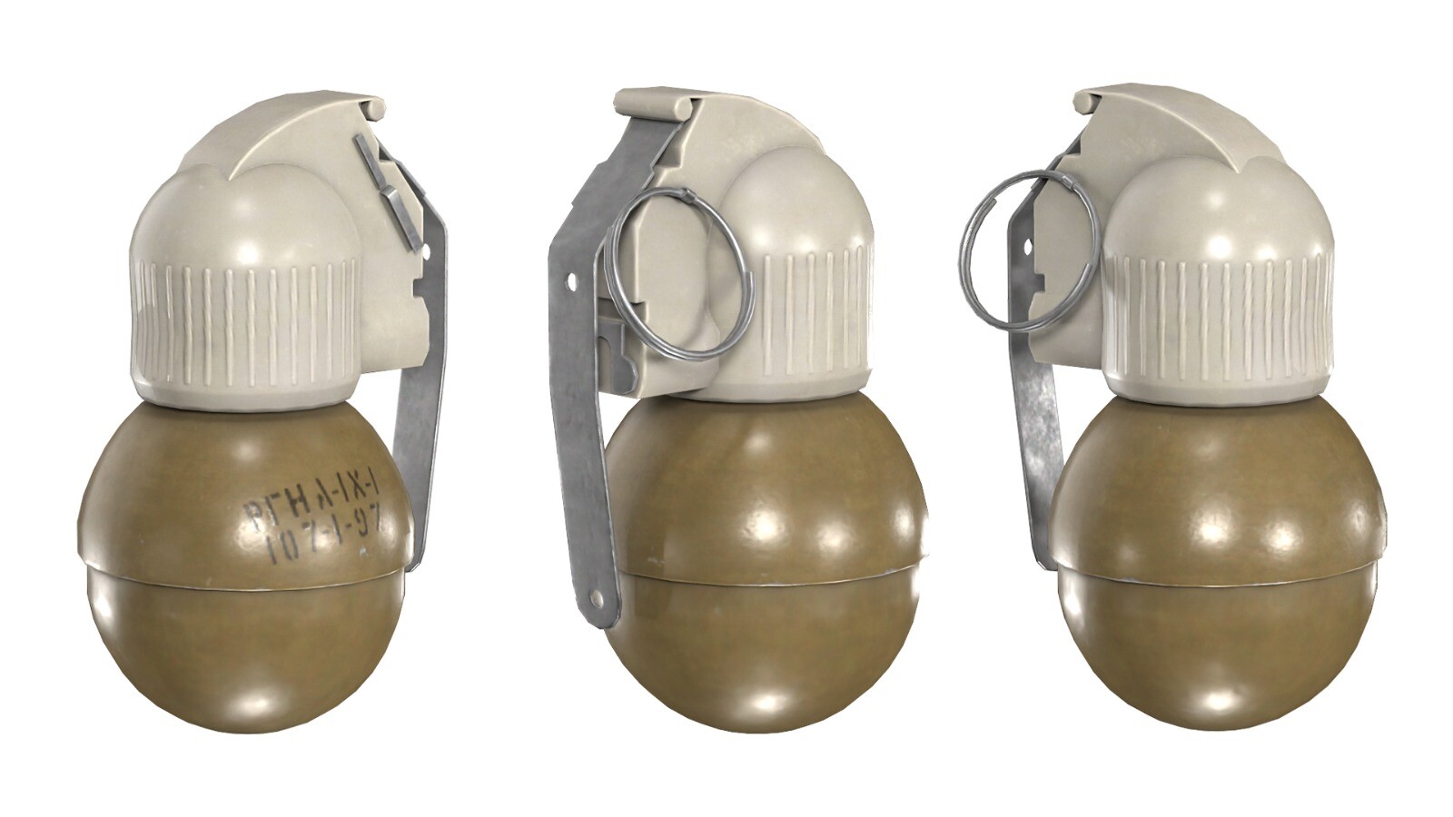 ArtStation - Military Game Ready RGO and RGN Soviet Grenades Low-poly ...