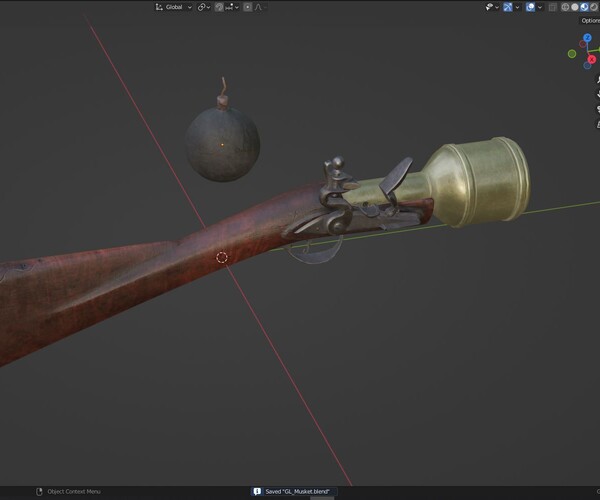 ArtStation - MILITARY Game Ready 18th Century Hand Mortar Low-poly 3D ...