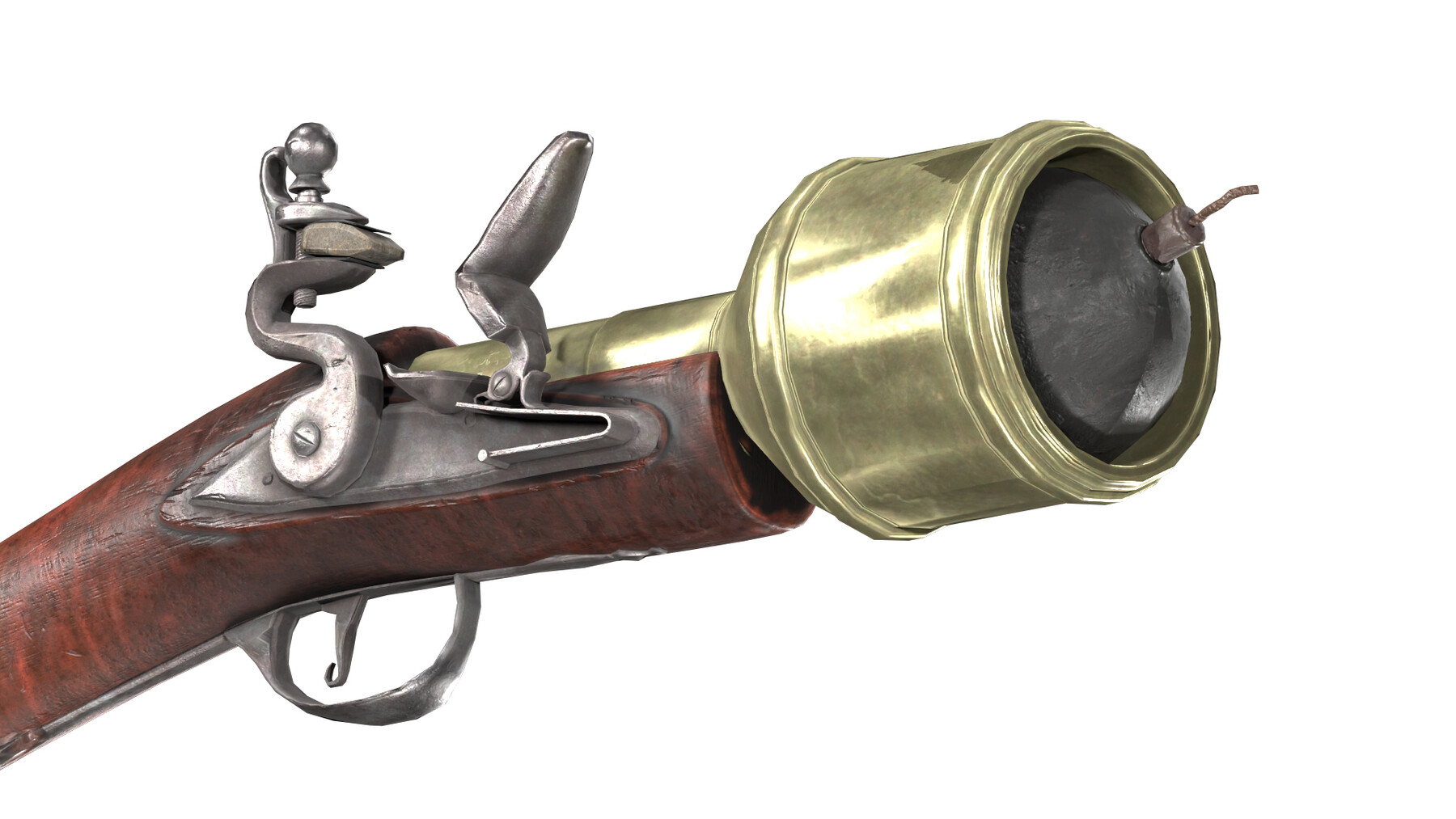 ArtStation - MILITARY Game Ready 18th Century Hand Mortar Low-poly 3D ...