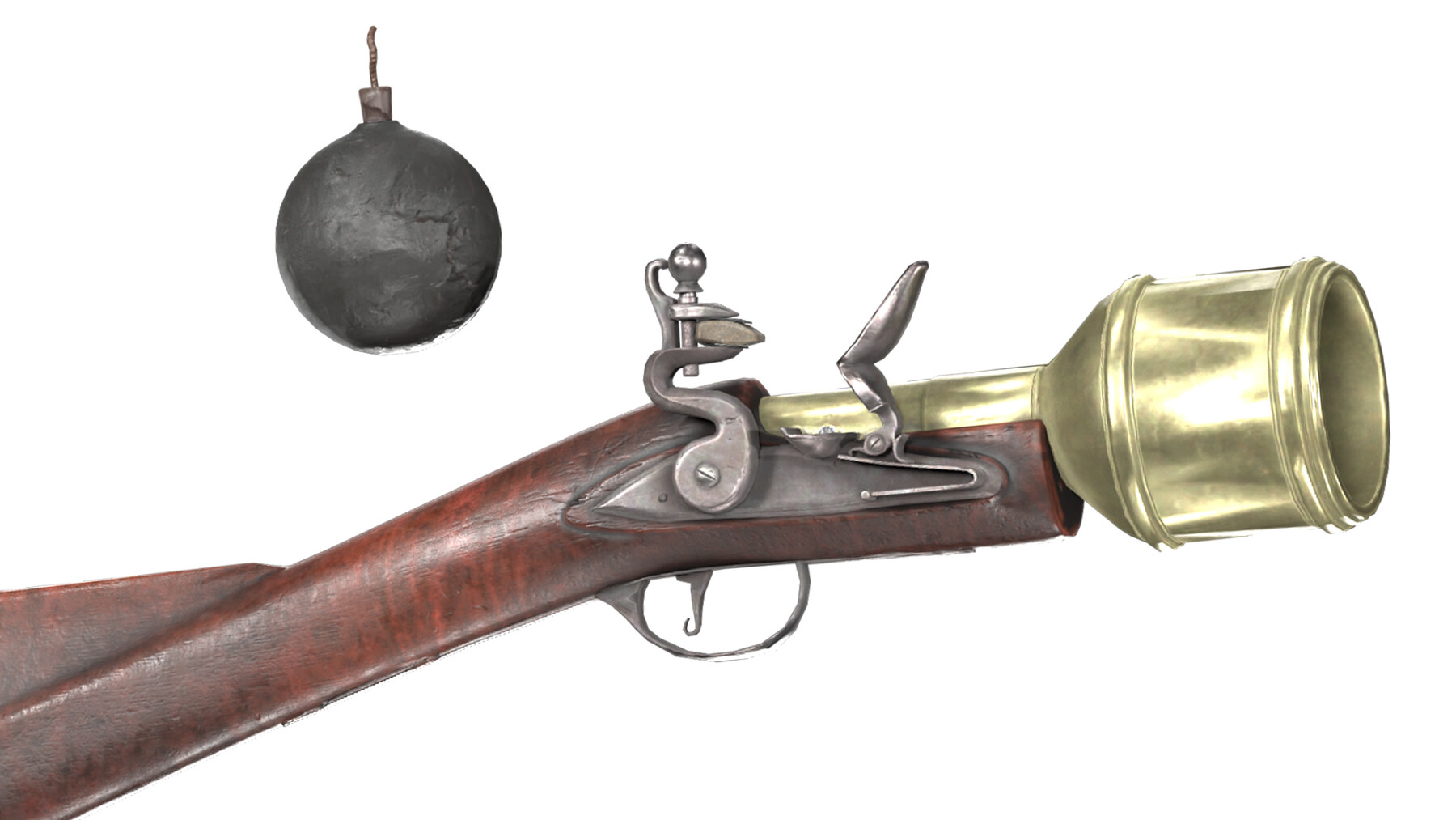 ArtStation - MILITARY Game Ready 18th Century Hand Mortar Low-poly 3D ...