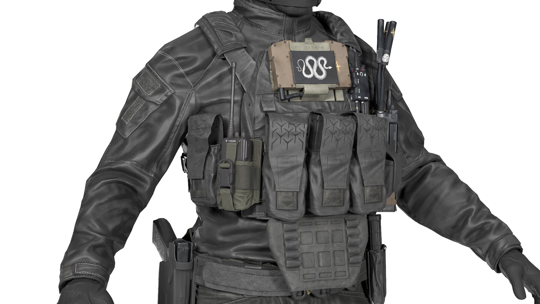 ArtStation - MILITARY TBAS V5 Plate Carrier Vest Low-poly 3D model ...