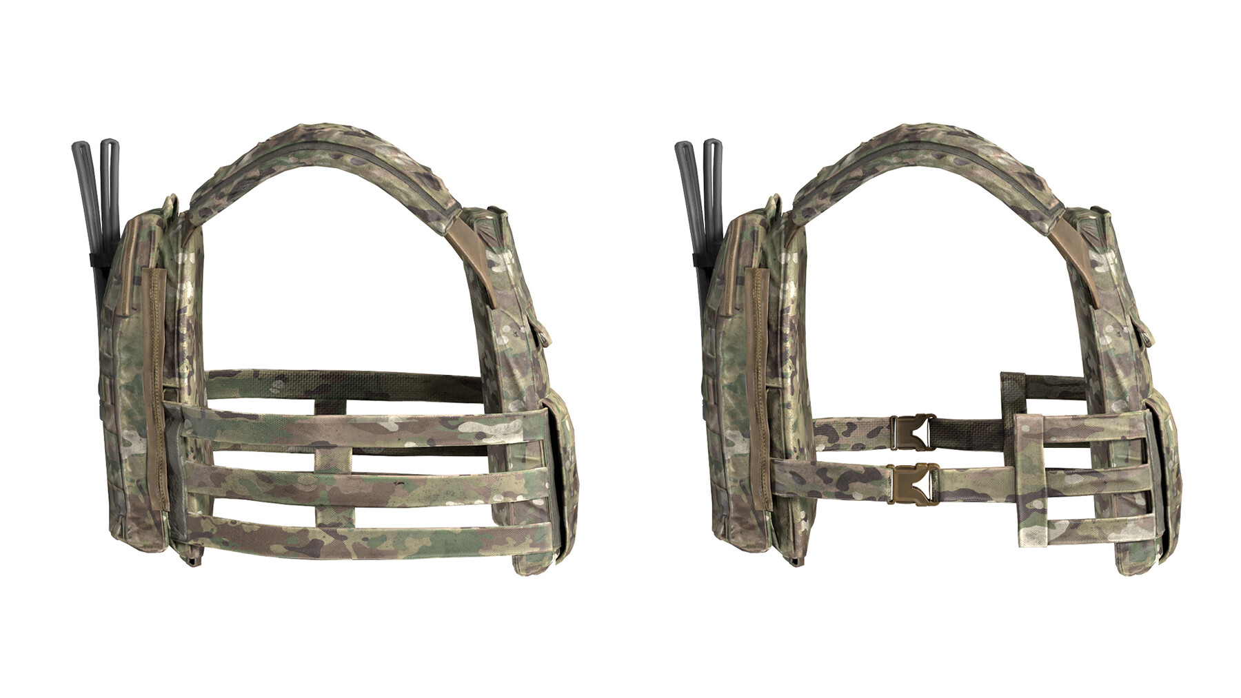 ArtStation - MILITARY TBAS V5 Plate Carrier Vest Low-poly 3D model ...